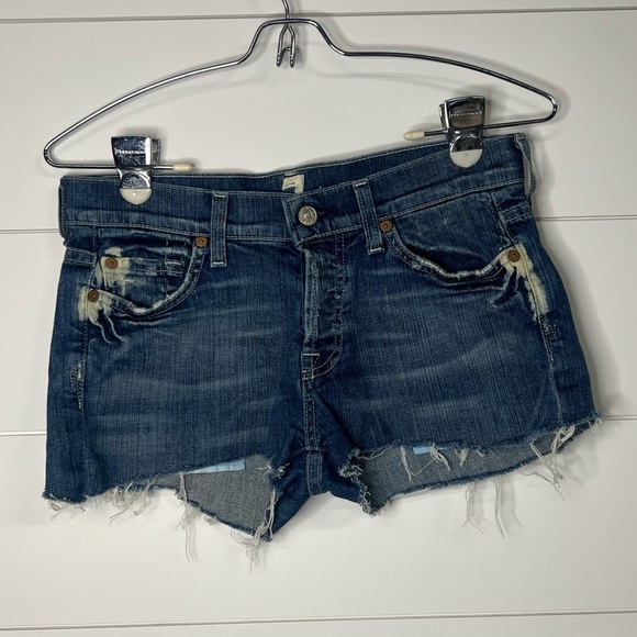 7 For All Mankind | Shorts | 7 For All Mankind Cut Off Jean Shorts ...
